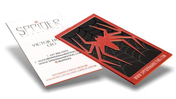Laser Cut Black Business Cards