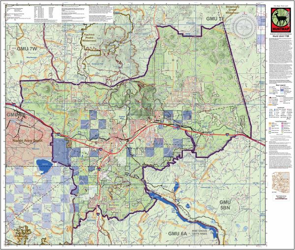 Arizona HuntMap GMU 11M