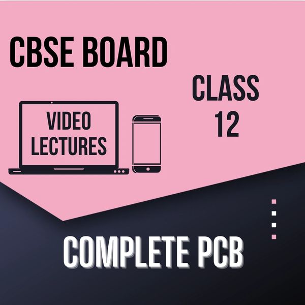 Class 12 - Complete PCB (Physics + Chemistry + Biology) | STUDY AT HOME