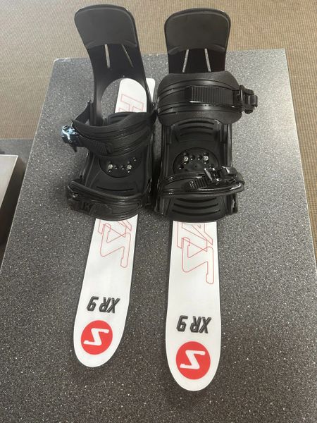 Stalmach XR9 Foot Skis with Snowboard Bindings