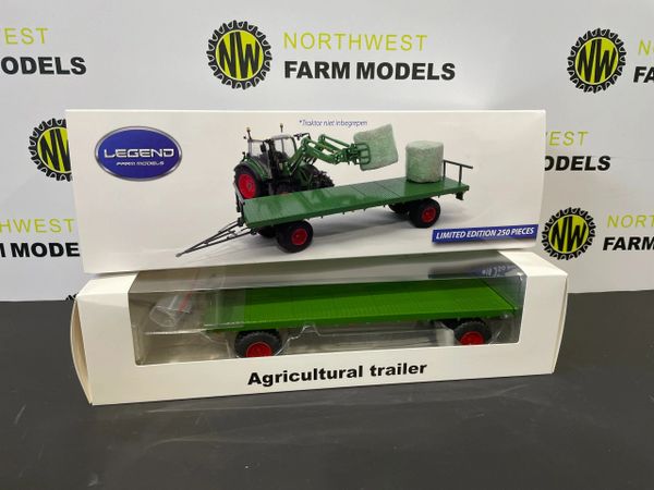 MARGE MODELS 1:32 SCALE FLATBED TRAILER - FENDT COLOURS