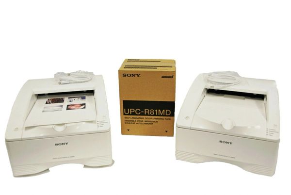 Set of 2 Sony UP-DR80MD Color Digital Printers with UPC-R81MD New Print ...
