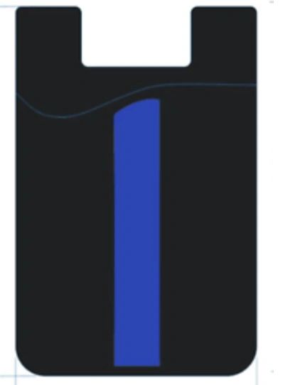 Thin Blue Line Phone Card Holder For Phone Accessory