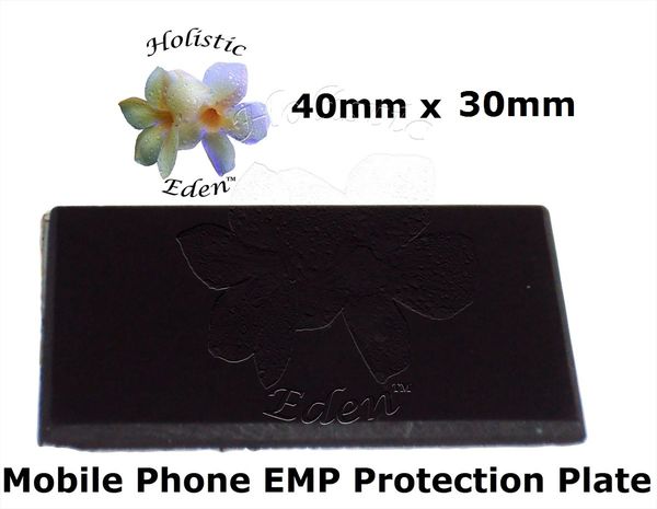Shungite Phone Plate, Mobile Phone EMF Protection Plate 30mm x 40mm ...