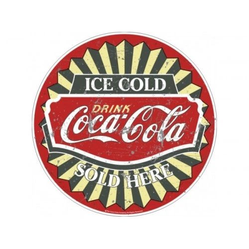 COCA COLA ICE COLD 560 MM ROUND SIGN