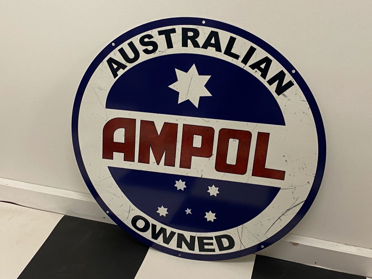 AMPOL AUSTRALIAN OWNED 560MM ROUND SIGN