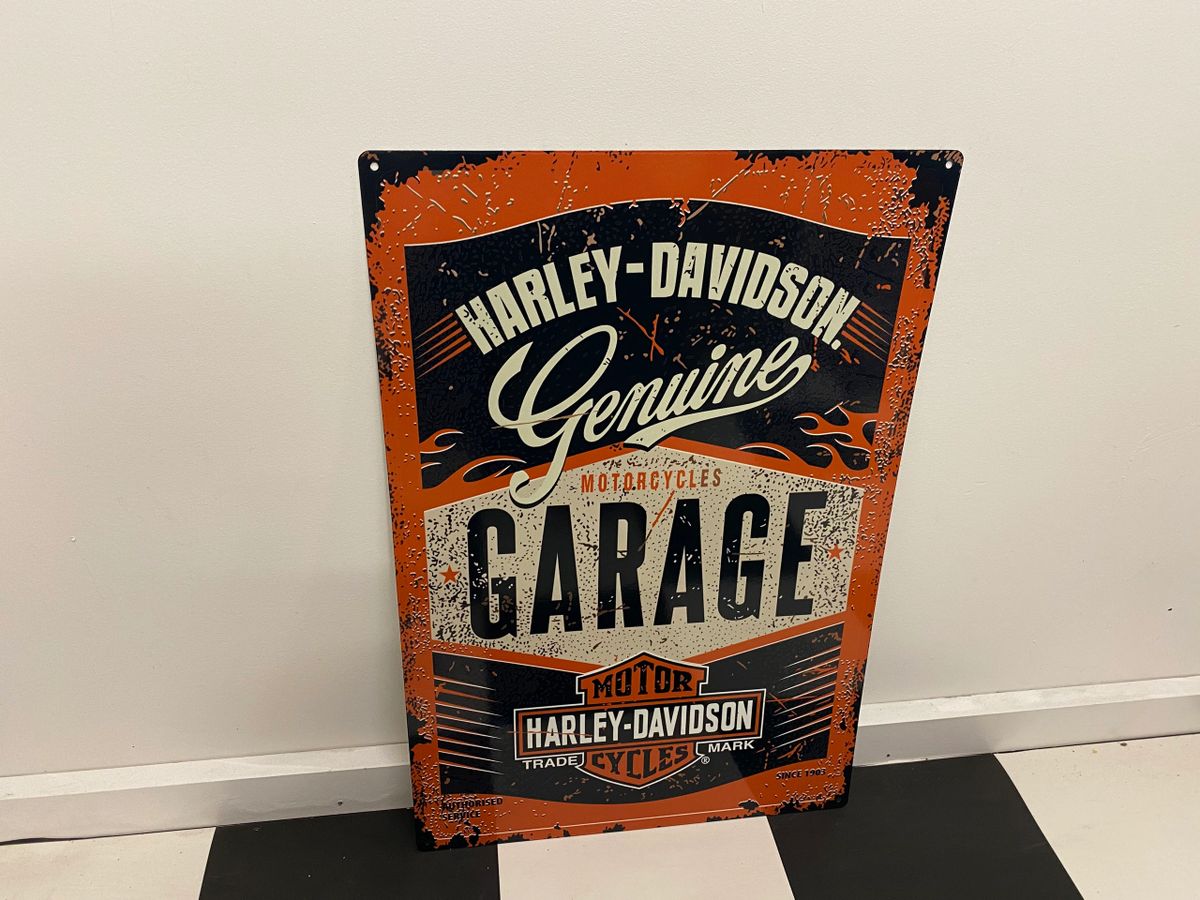 HARLEY DAVIDSON GARAGE METAL SIGN