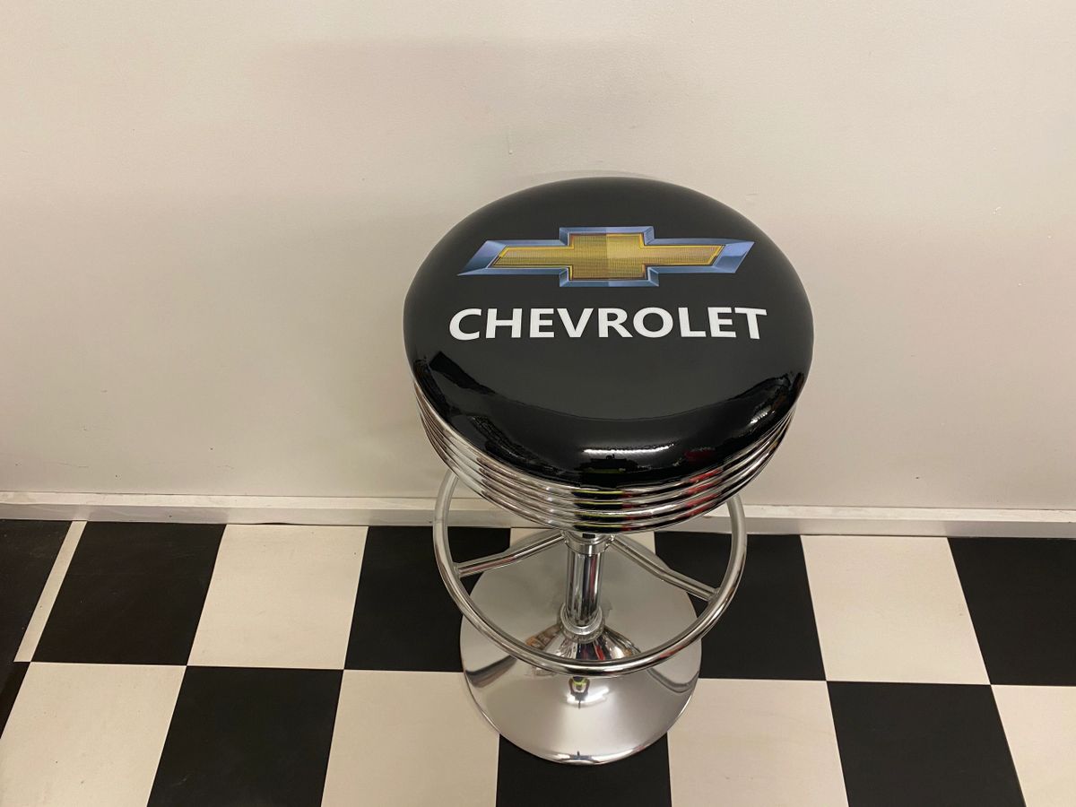 CHEVROLET CHEV BOW TIE BAR STOOL