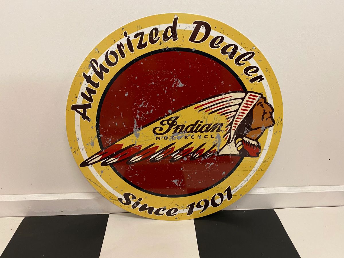 INDIAN MOTORCYCLES 560 MM ROUND SIGN