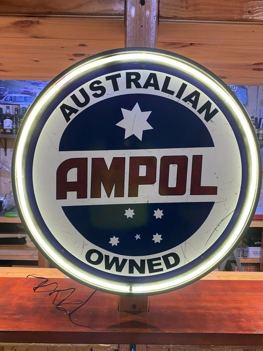 AMPOL AUSTRALIAN OWNED NEON SIGN