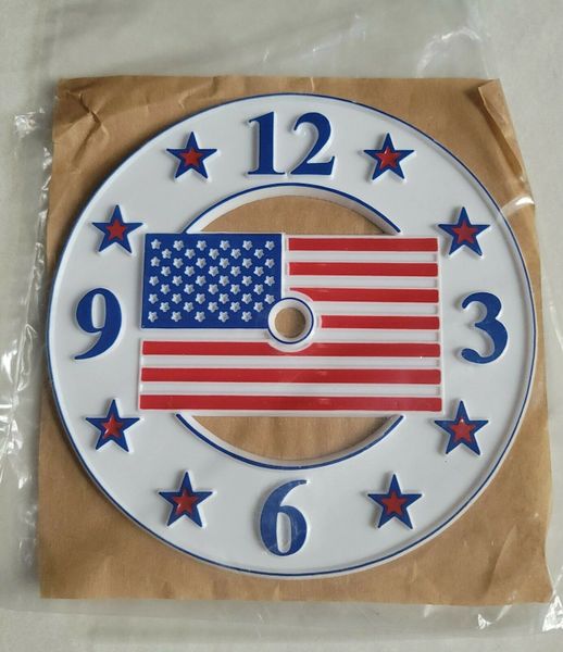 Rare Vintage Ramar American Flag Clock Face 6" New In Original Packaging