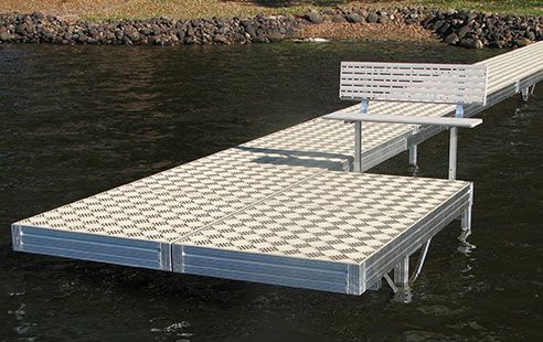 DAKA's Low-Pro Roll in Aluminum Dock