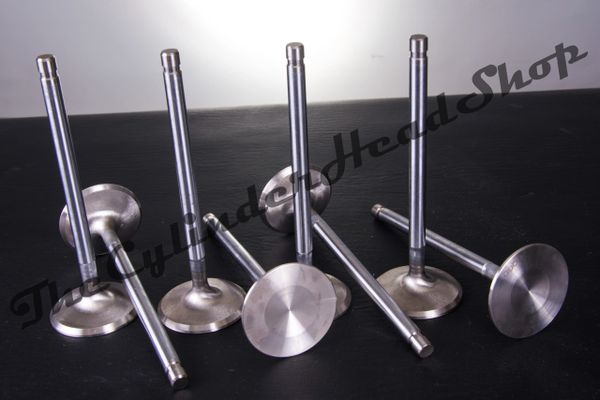 SMALL BLOCK CHEVY STAINLESS STEEL VALVES EXHAUST 1.60 1 PIECE SBC STOCK ...