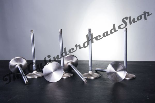 SMALL BLOCK CHEVY STAINLESS STEEL INTAKE VALVES 2.02 1 PIECE SBC STOCK ...
