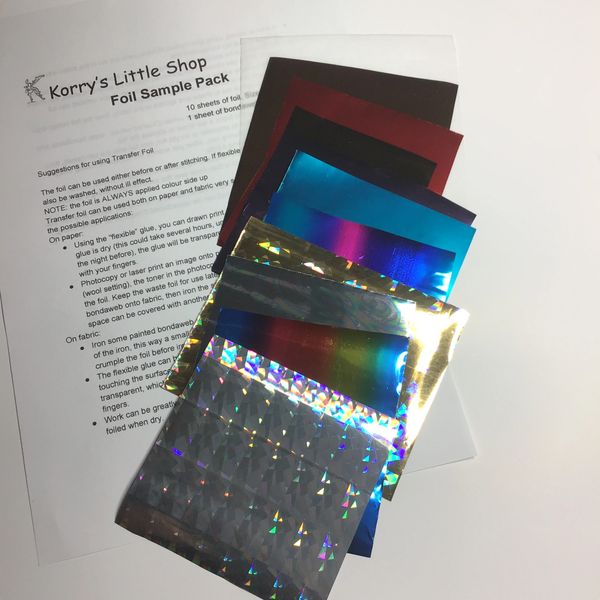 Heat transfer foil - sample pack