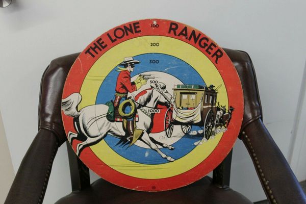 1946 MARX Toys The Lone Ranger Cardboard Target Game