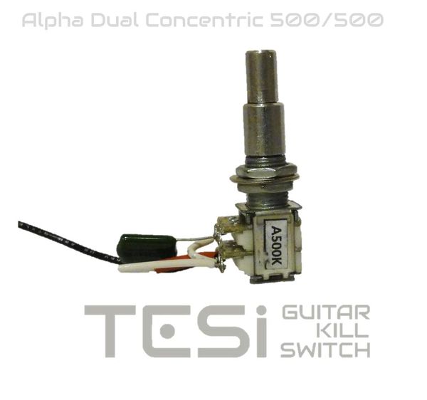Alpha Dual Concentric Potentiometer with Center Detent