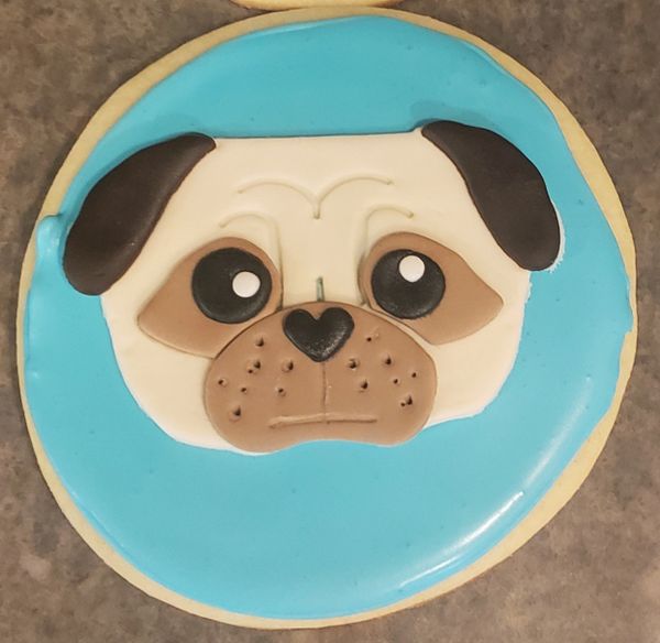 Human Sugar Cookies - Pug Face