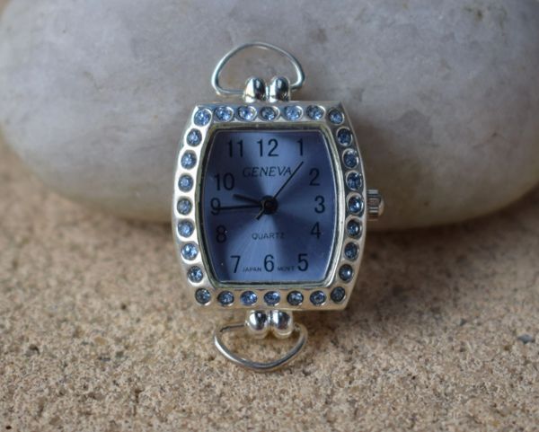Light Blue Diamonte Watch Face - 3cm