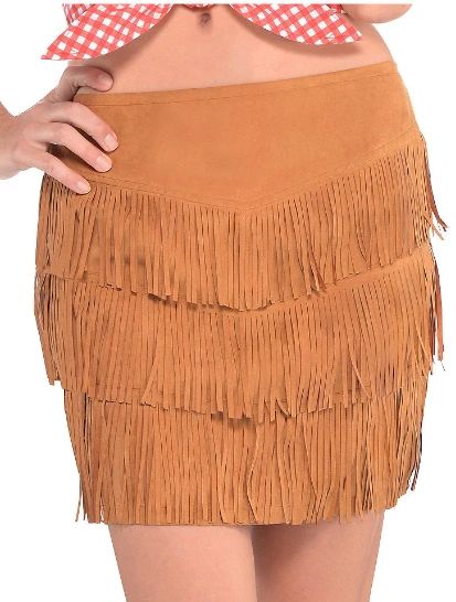 Cowgirl Fringe Skirt Adult Standard Party Suppl Balloon Curbside Pickup Curb Side Pick Up