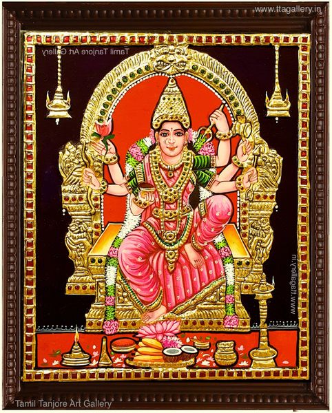 Angala Parameswari Tanjore Painting