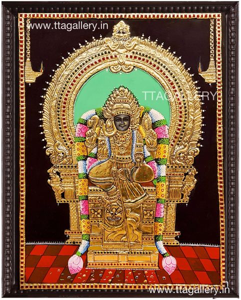 Angala Parameshwari Gold Tanjore Painting