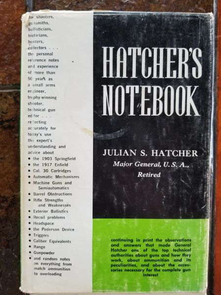 Hatcher Notebook out of print hardcovers with plastic covers over dust ...