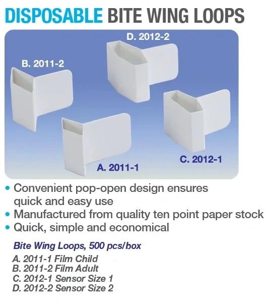 X-Ray Bite Wing Loops & Bite Wing Tabs