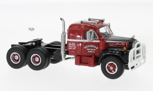 1/64 NEO Red and Black Mack B Model Sleeper Cab