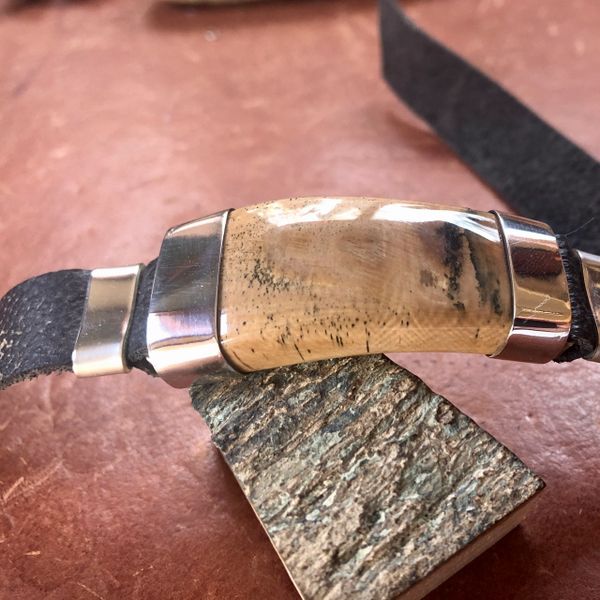 Wide Single Piece Mammoth Bracelet | Rex Foster Jewelry