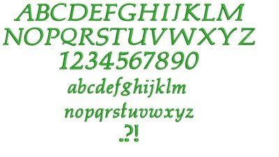 Anitag Font Wilcom Alphabet 0010
