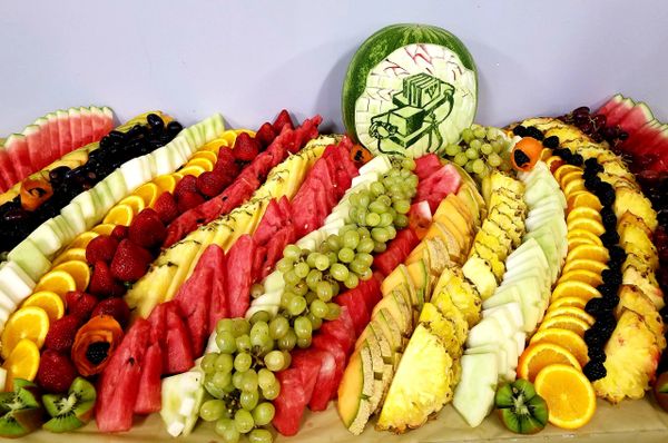 Avengers Themed Fruit Table