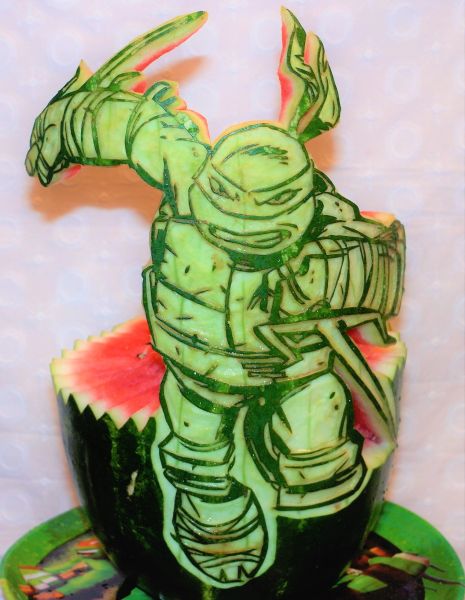 Ninja Turtle Fruit Platter
