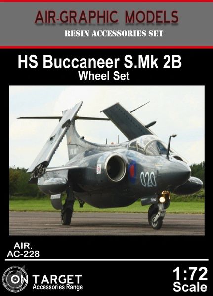 AC-228 HS Buccaneer S.Mk2B/C Bulged wheel set
