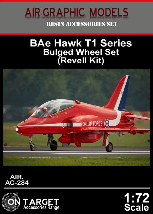 AC-284 BAe Hawk Bulged/weighted wheel set for the Revell kit