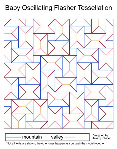 DOWNLOAD Oscillating Flasher Tessellation Print and Fold