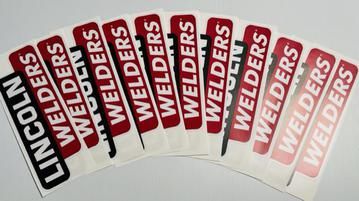 Bulk Lincoln Welder Decals 12"