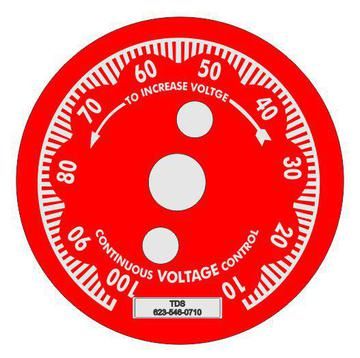 Lincoln Voltage Remote Control Plate on Aluminum