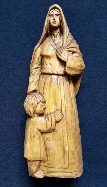Nanna Statue - Norse Goddess - 8" Wood Carving