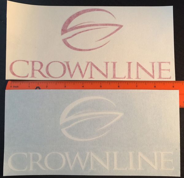 "Classic" Crownline Logo Vinyl Decal 9"x4"