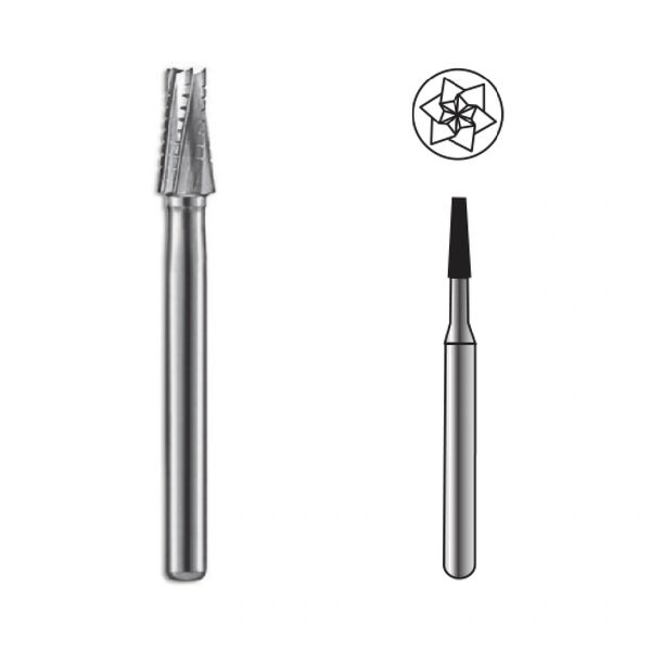 Taper Fissure Crosscut Carbide Bur FG 701
