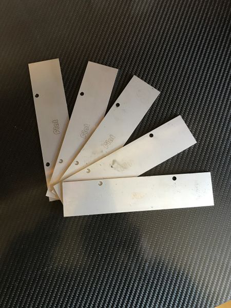 Pack of 5 stainless flat blades
