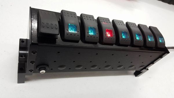 Roll Cage Switch Panel - STD Switches - Low Amp