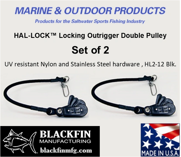 HAL-LOCK™ HL2-12, Locking Outrigger Double Pulley (Set of 2)