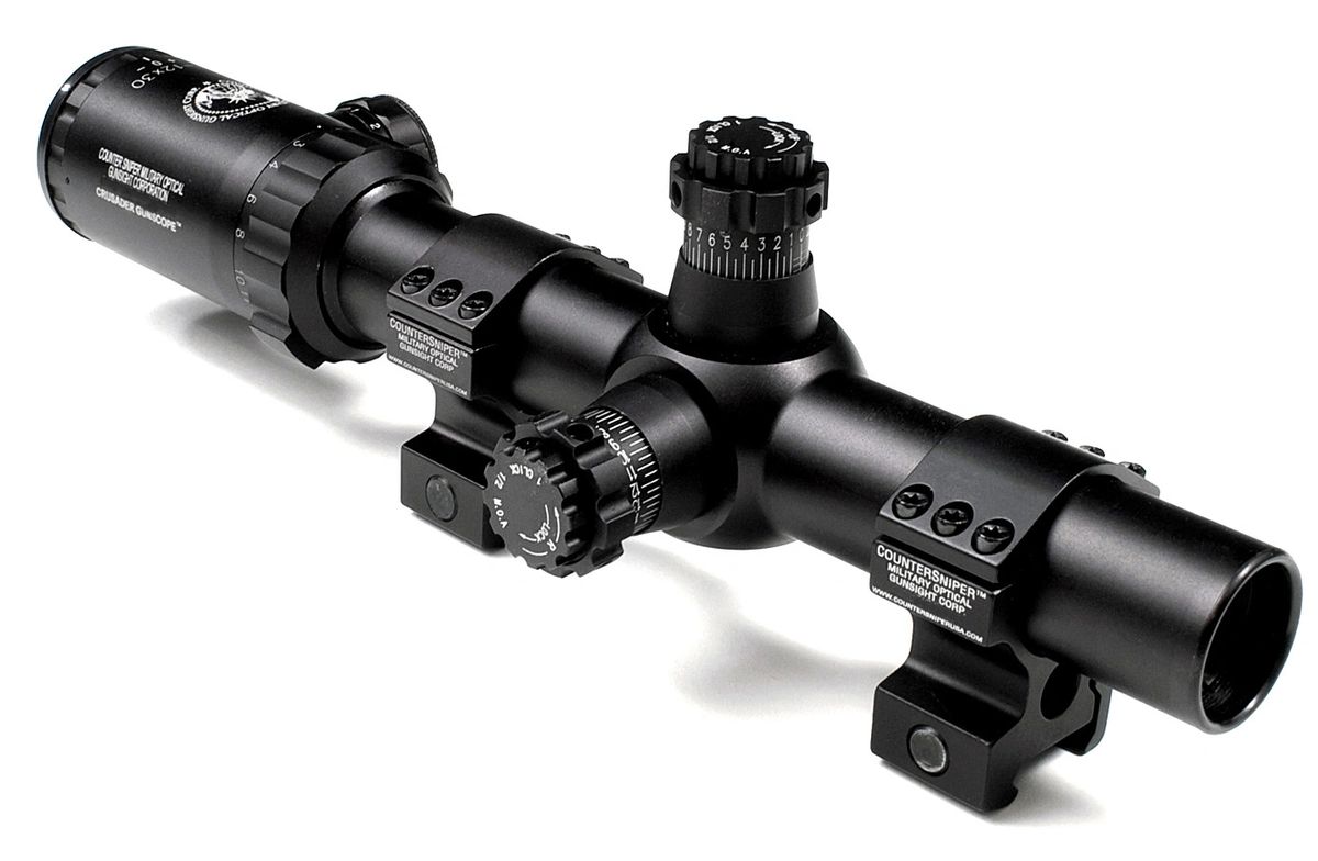 COUNTERSNIPER OPTICS 1-4x30mm Rear FP TDRM RETICLE, AIRCRAFT SNIPER ...