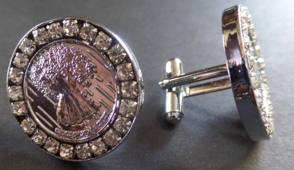 COGIC Cufflinks WHEAT SILVER