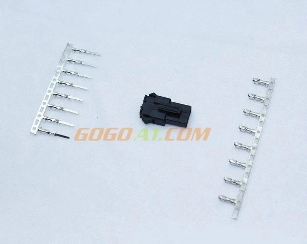 10 Sets 2.5mm 4P Black Plastic Plug Housing w Male Female Connector
