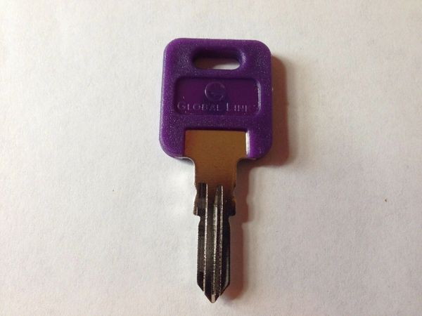 1 FIC Purple headed RV Keys Code Cut CF301 - CF350 Travel Trailer ...