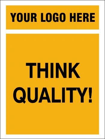 Site Management Sign - SMS1003 - THINK QUALITY! | Mascot Signs - Estate ...