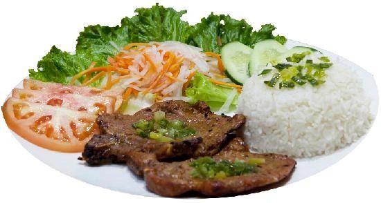 Pork Chop with White Rice platter